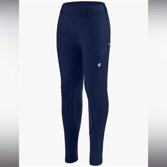 Bottoms | Girls Horse Riding Pants With Zipper Pockets Equestrian Pants ...